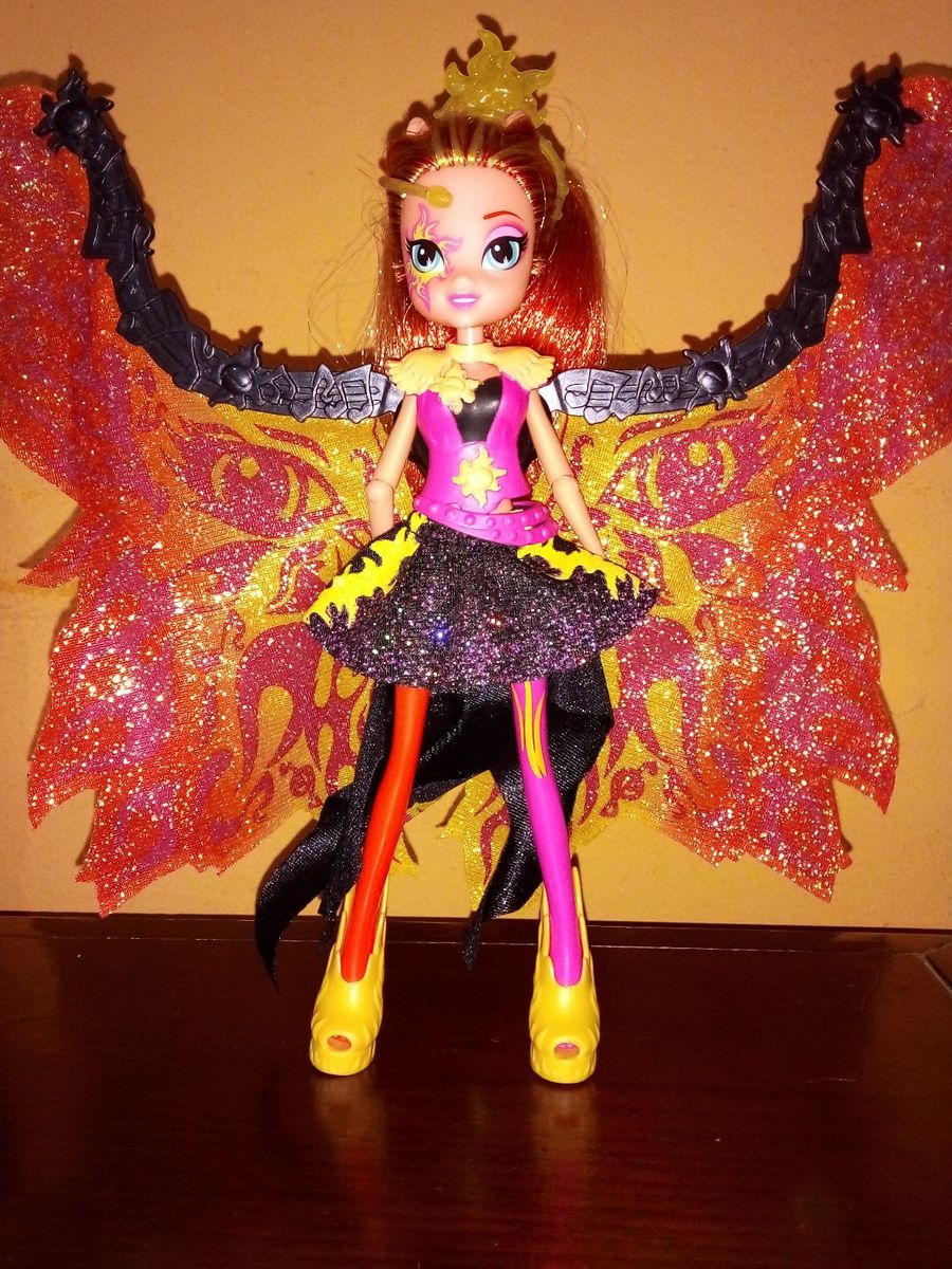 Boneca Equestria Girls Sunset Shimmet Rainbow Rocks | Brinquedo My Little Pony Usado 79719949 ...