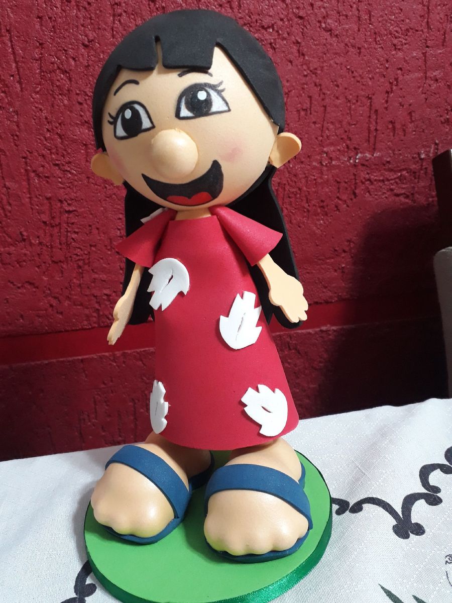 Boneca Lilo Stitch em Eva | Cacareco Artesanal Para Decoração De Festa ...