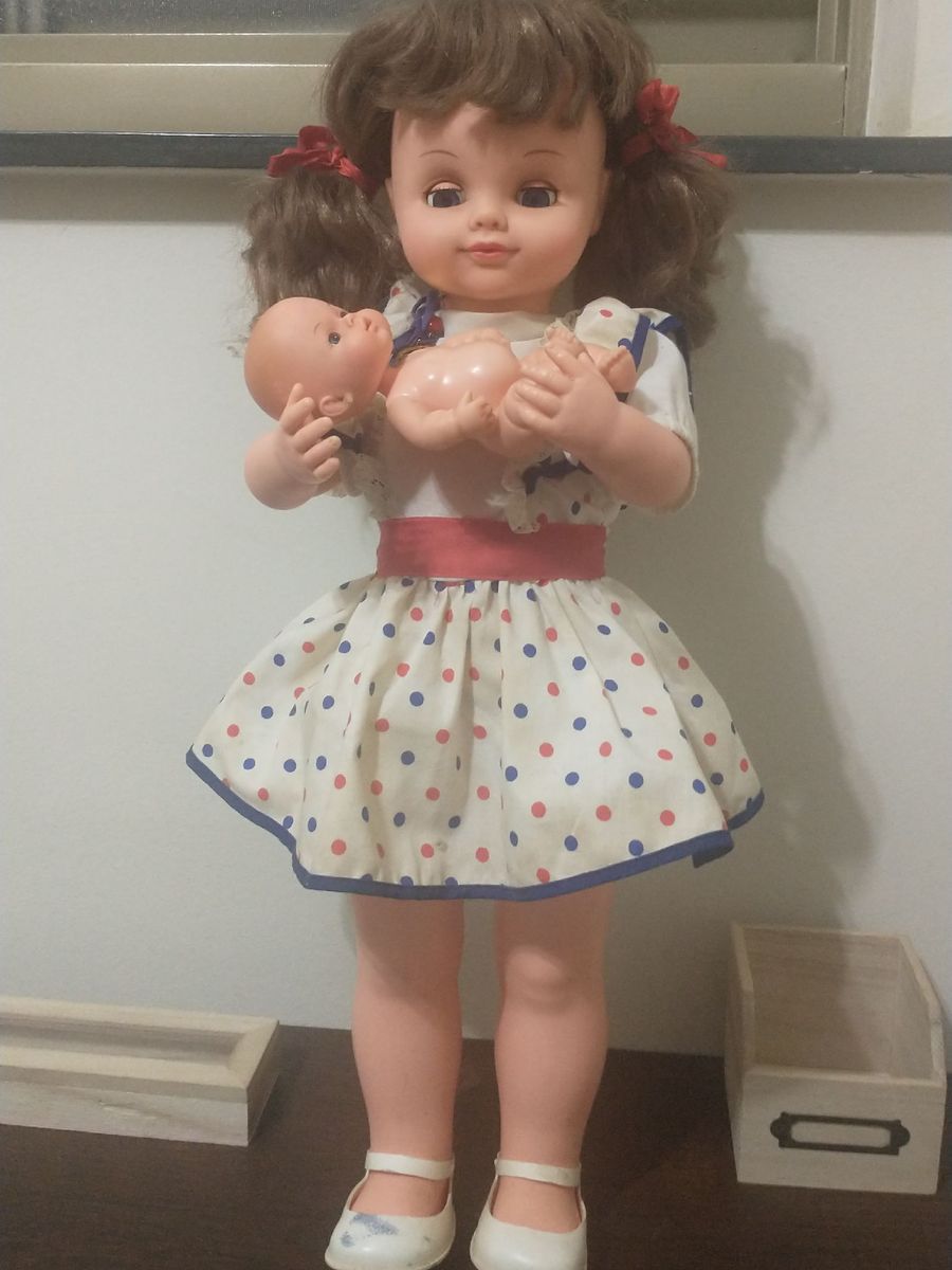 Boneca Mãezinha Anos 80 Colecionadores Retrô Funcionando | Brinquedo ...