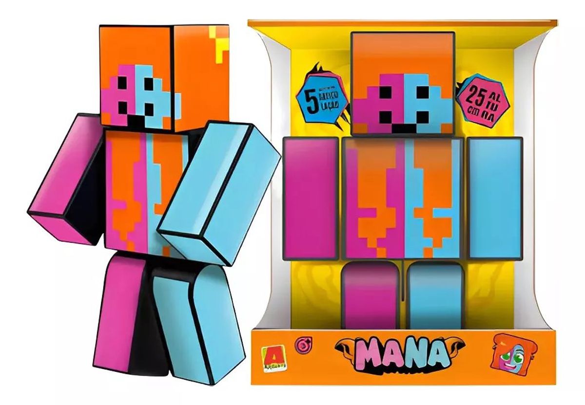 Boneca Mana Gamer - 25cm - Algazarra Minecraft | Brinquedo Algazarra ...