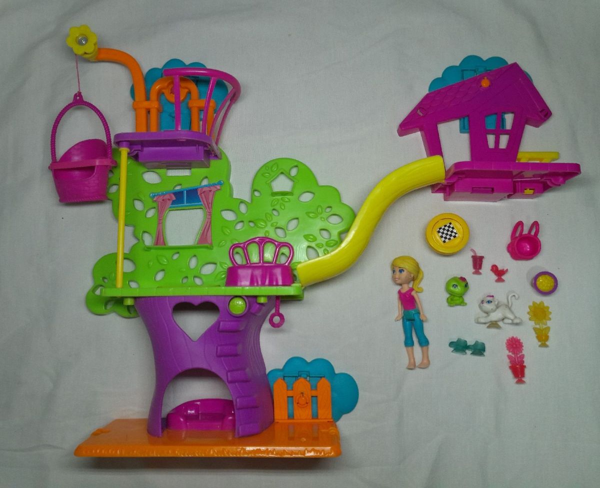 Boneca Mattel Polly Pocket Casa Na Árvore | Brinquedo Mattel Usado ...