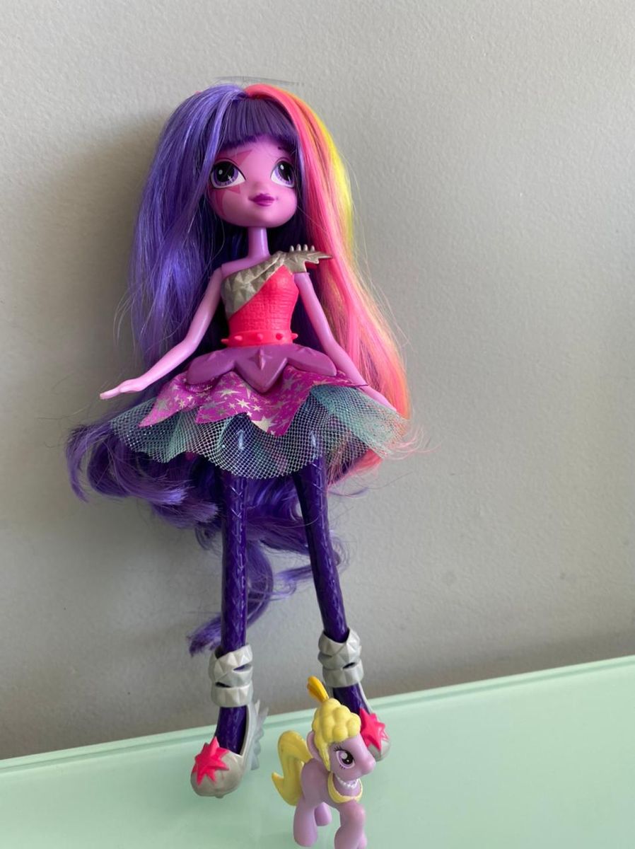 Boneca My Little Pony Equestria Girls Rainbow Rocks- Rainbow Dash | Brinquedo Hasbro Usado ...