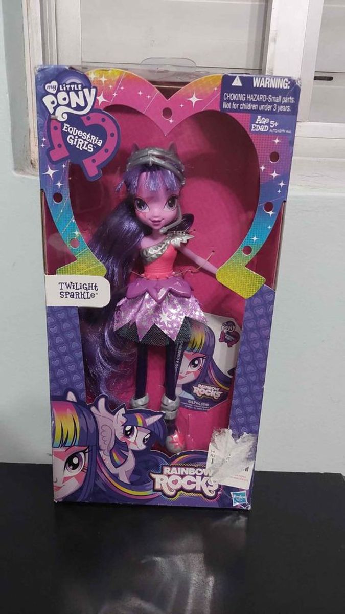 Boneca My Little Pony Equestria Girls Rainbow Rocks Twilight Sparkle | Brinquedo Barbie Usado ...