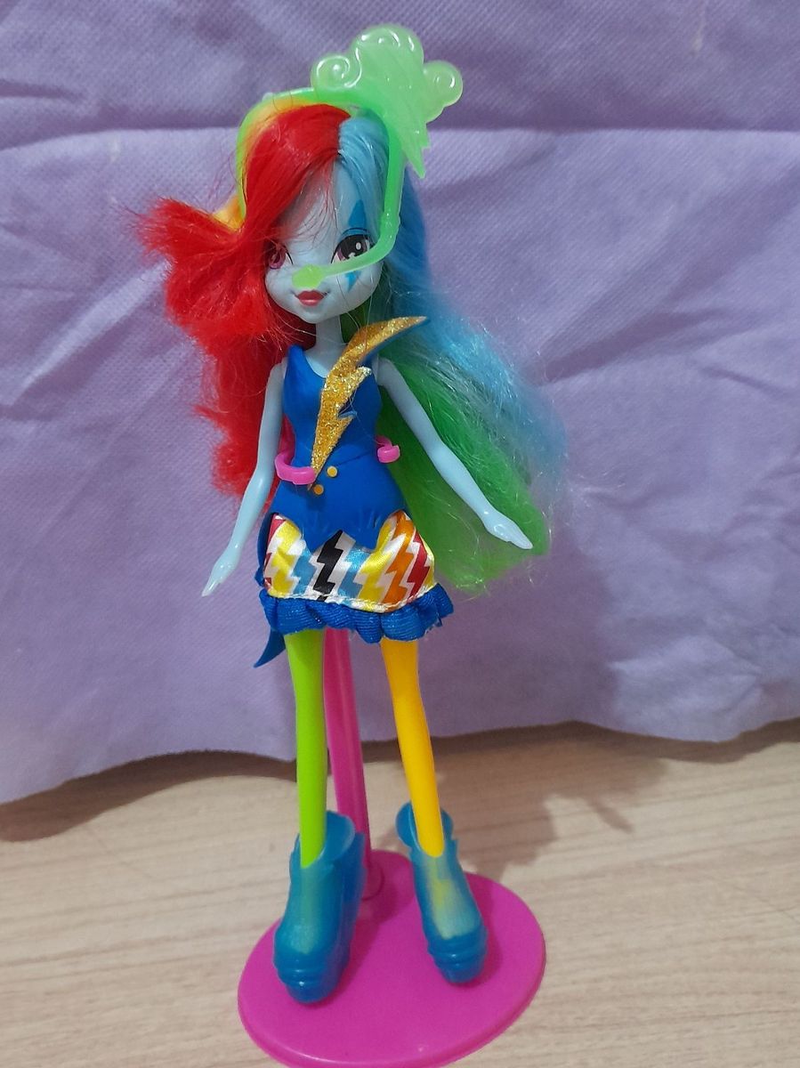 Boneca Raibow Dash My Little Pony Equestria Girls | Brinquedo Hasbro Usado 79186662 | enjoei
