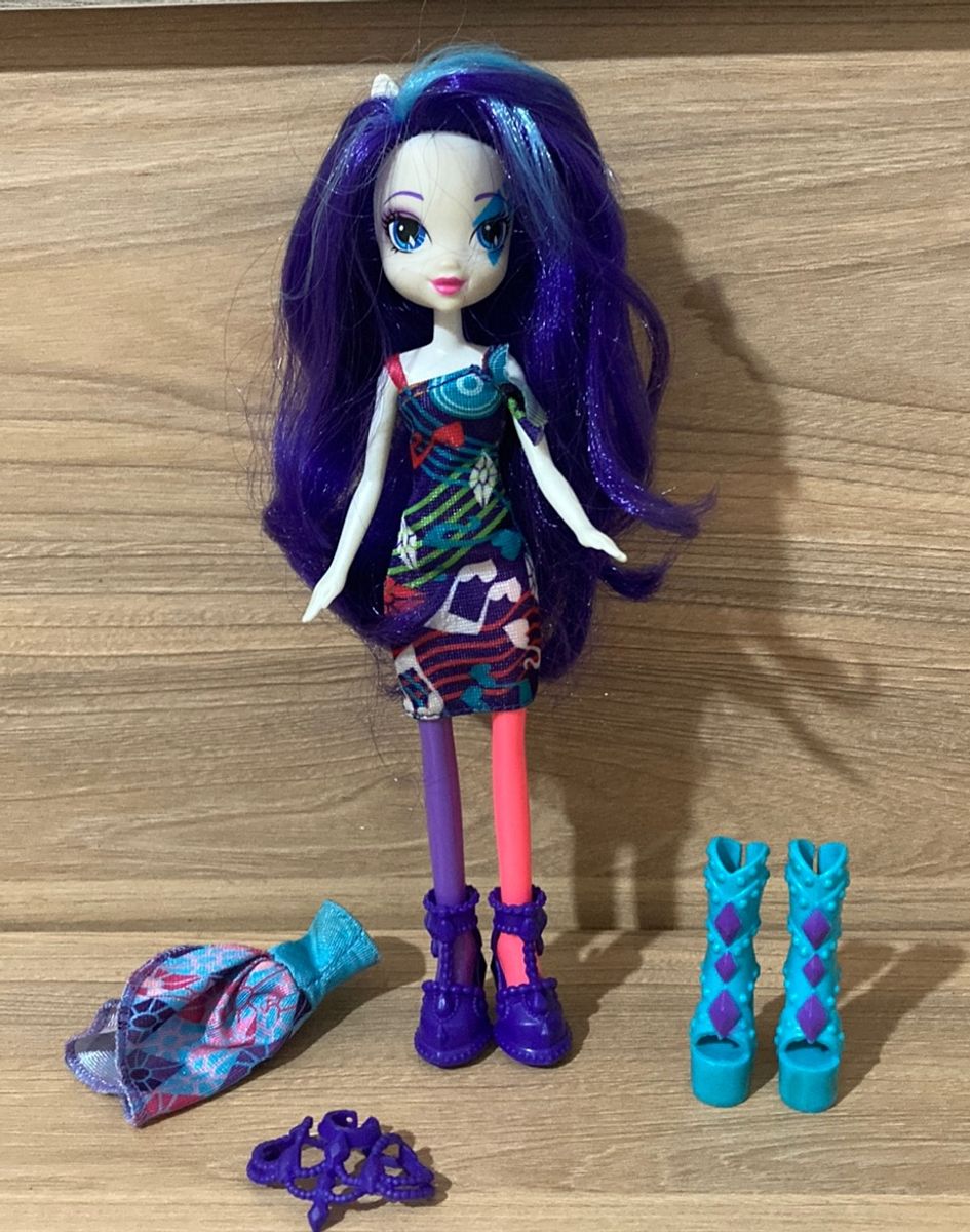 Boneca Rarity Equestria Girls My Little Pony | Brinquedo Hasbro Usado 80035049 | enjoei