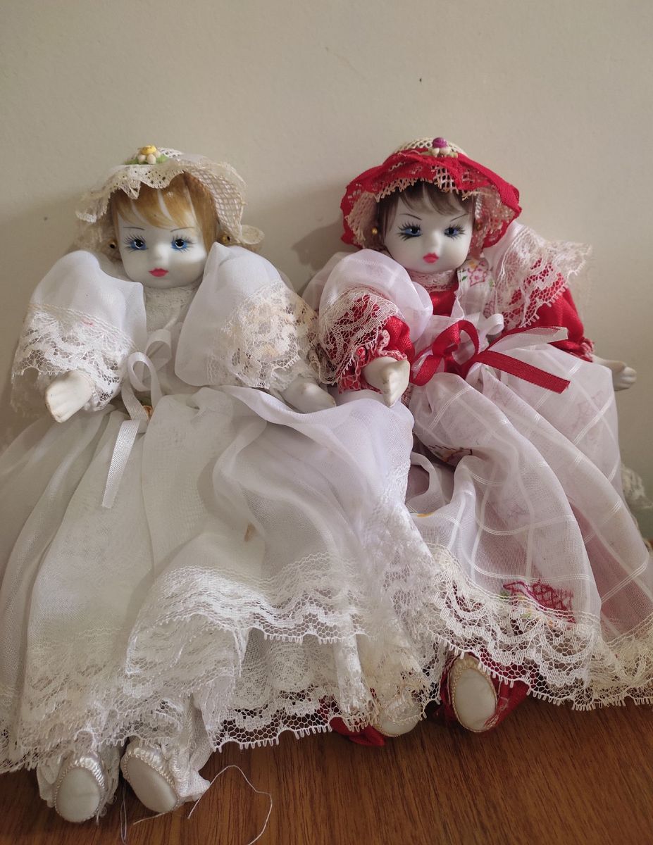 Bonecas Boneca de Porcelana Antiga | Produto Vintage e Retro Usado ...