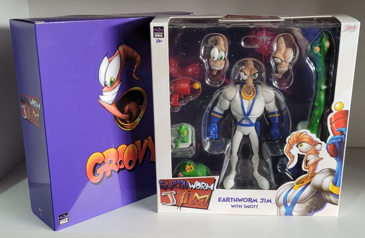 Boneco Action Figure Earthworm Jim Lacrado Premium Dna | Brinquedo Pdna ...