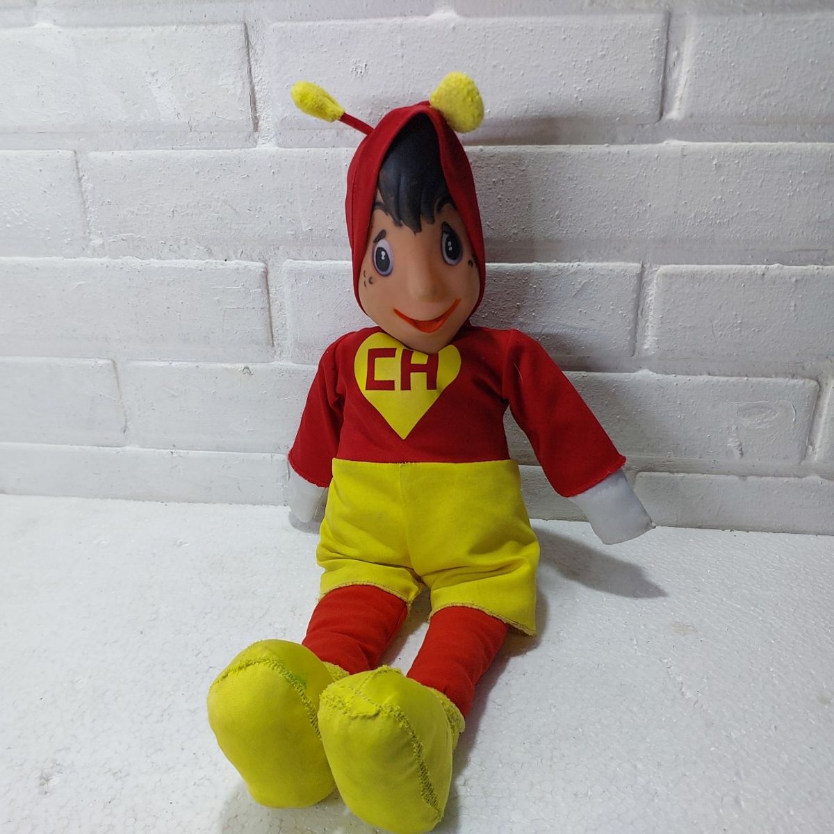 Boneco Antigo Original Chapolin Colorado Rosto Borracha 52cm | Produto ...