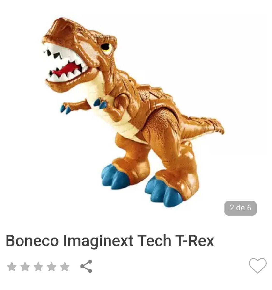 Boneco de Dinossauro Imaginext Tech T-rex | Brinquedo Fisher Price ...