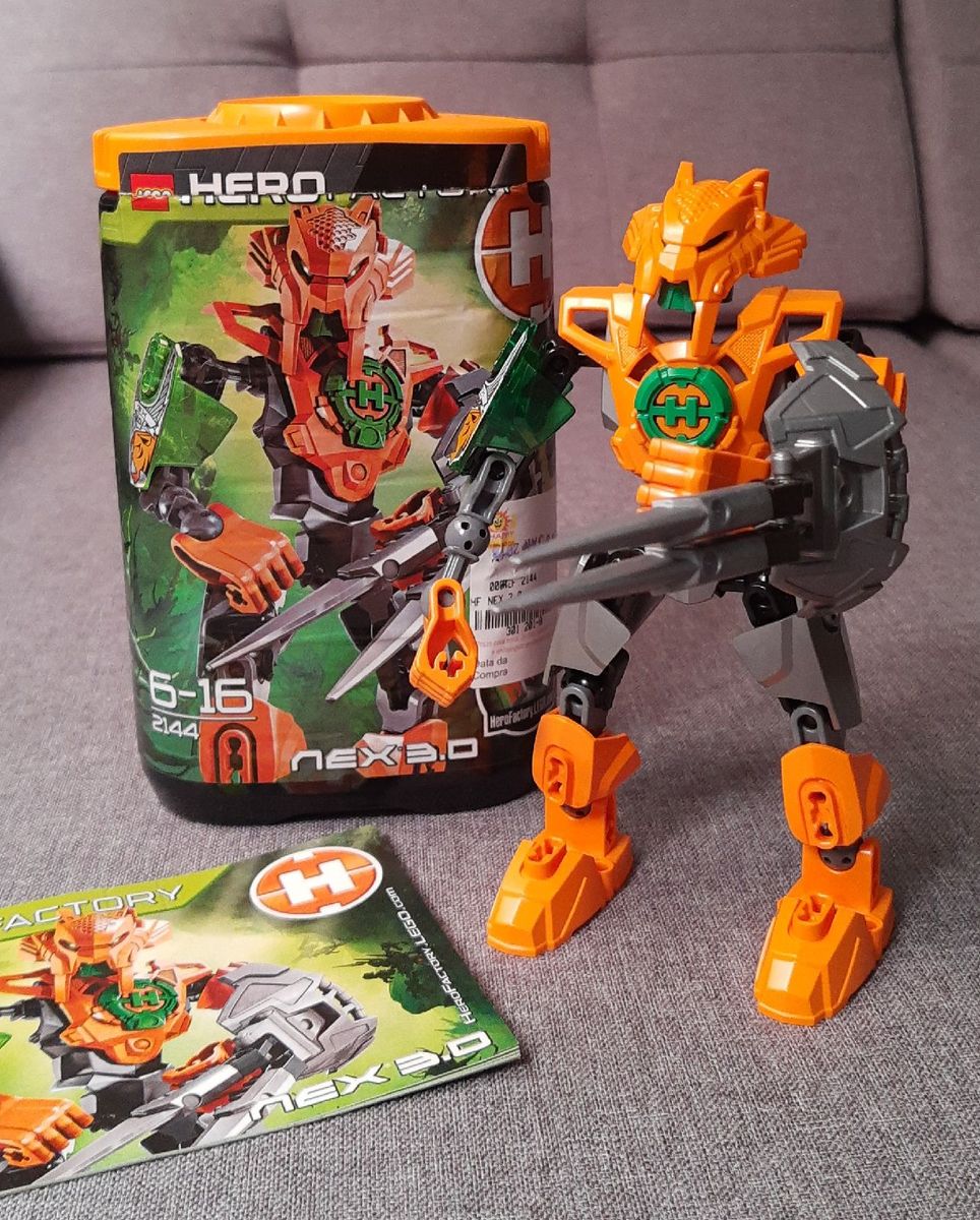 Boneco Lego - Hero Factory - Nex 3.0 | Brinquedo Lego Usado 77661554 ...