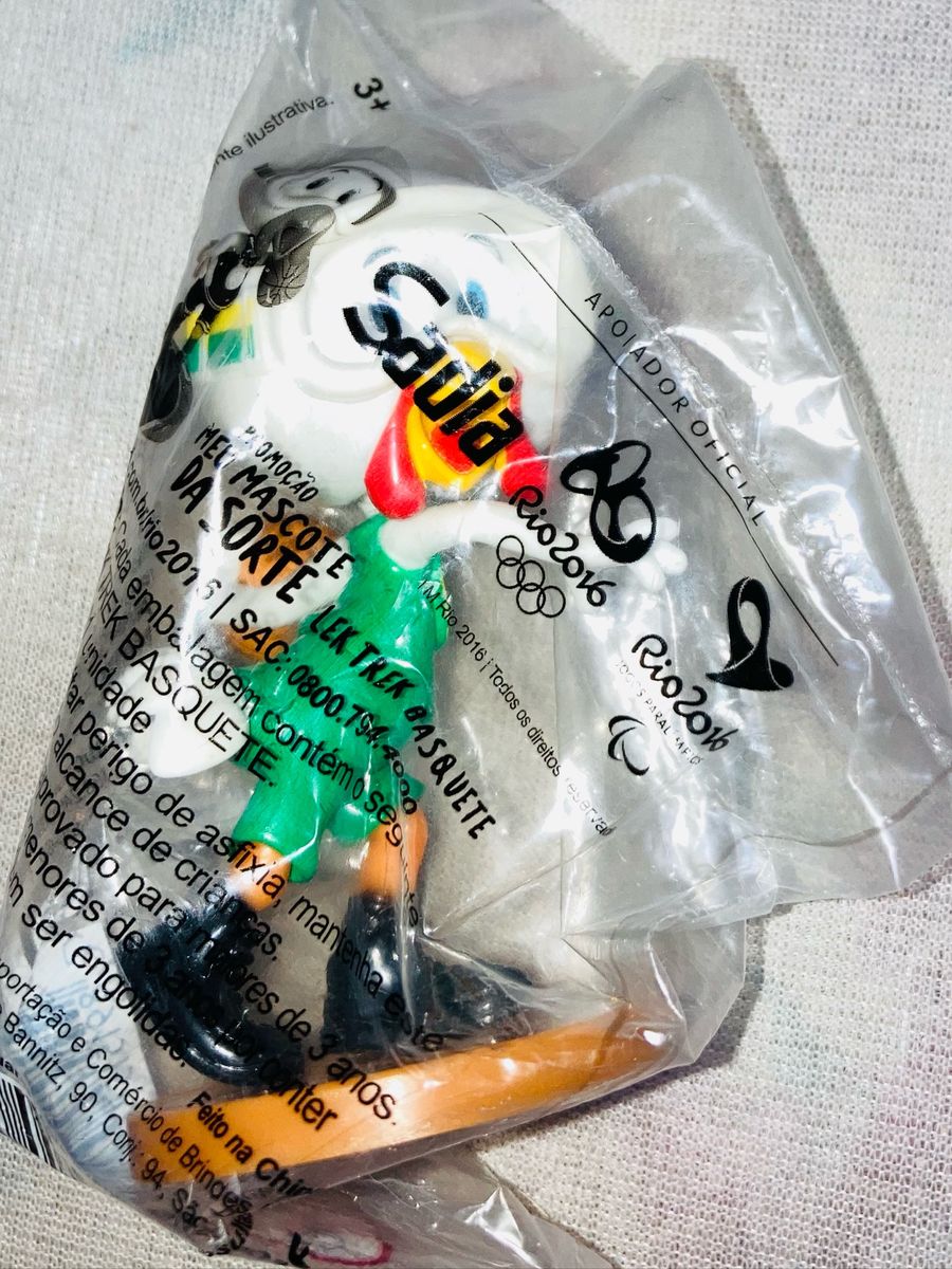 Boneco Lek Trek Sadia Mascote da Olimpíadas 2016 Basquete | Brinquedo ...