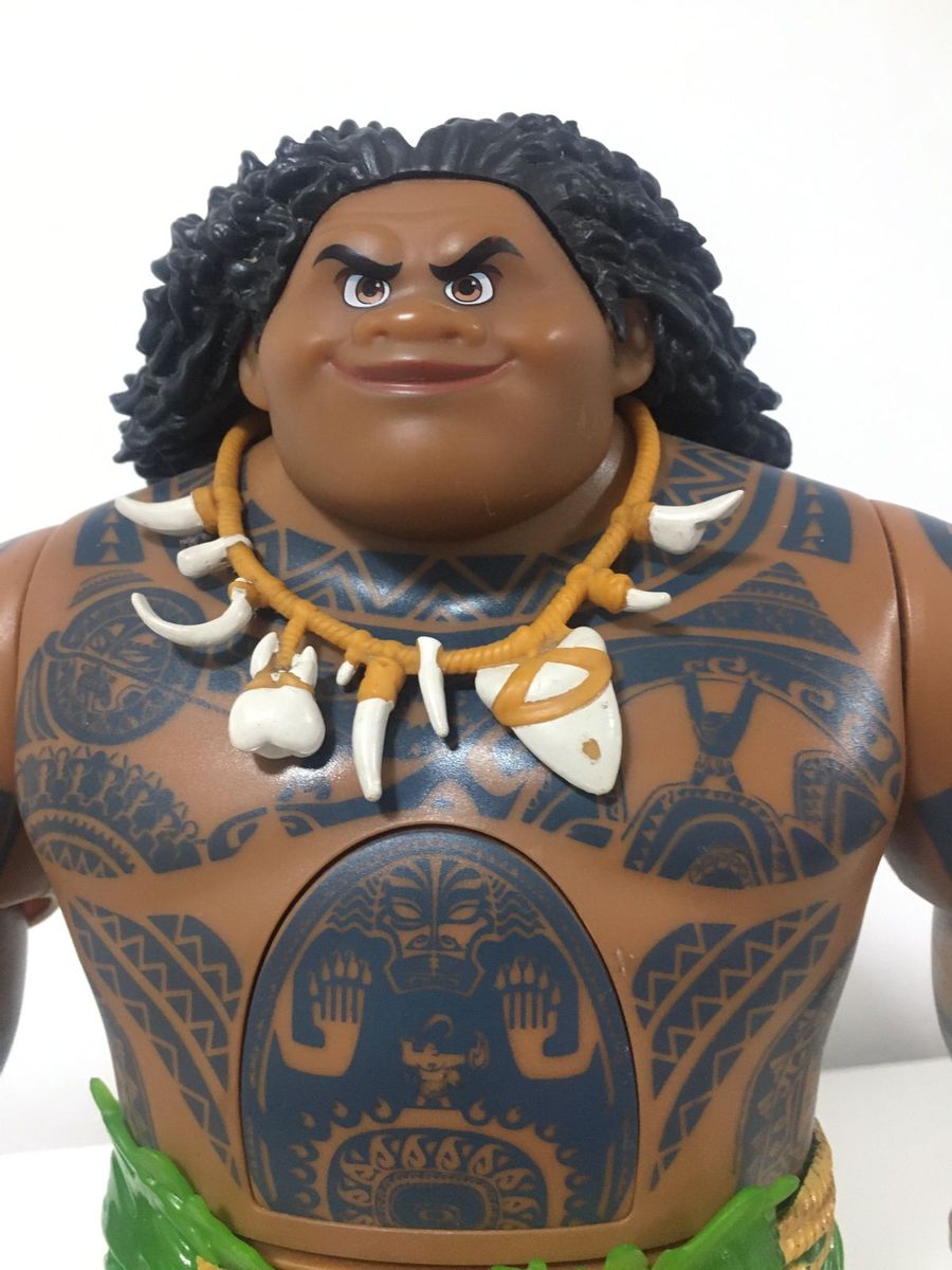 Boneco Maui Eletrônico - Moana - Hasbro | Brinquedo Disney Usado ...