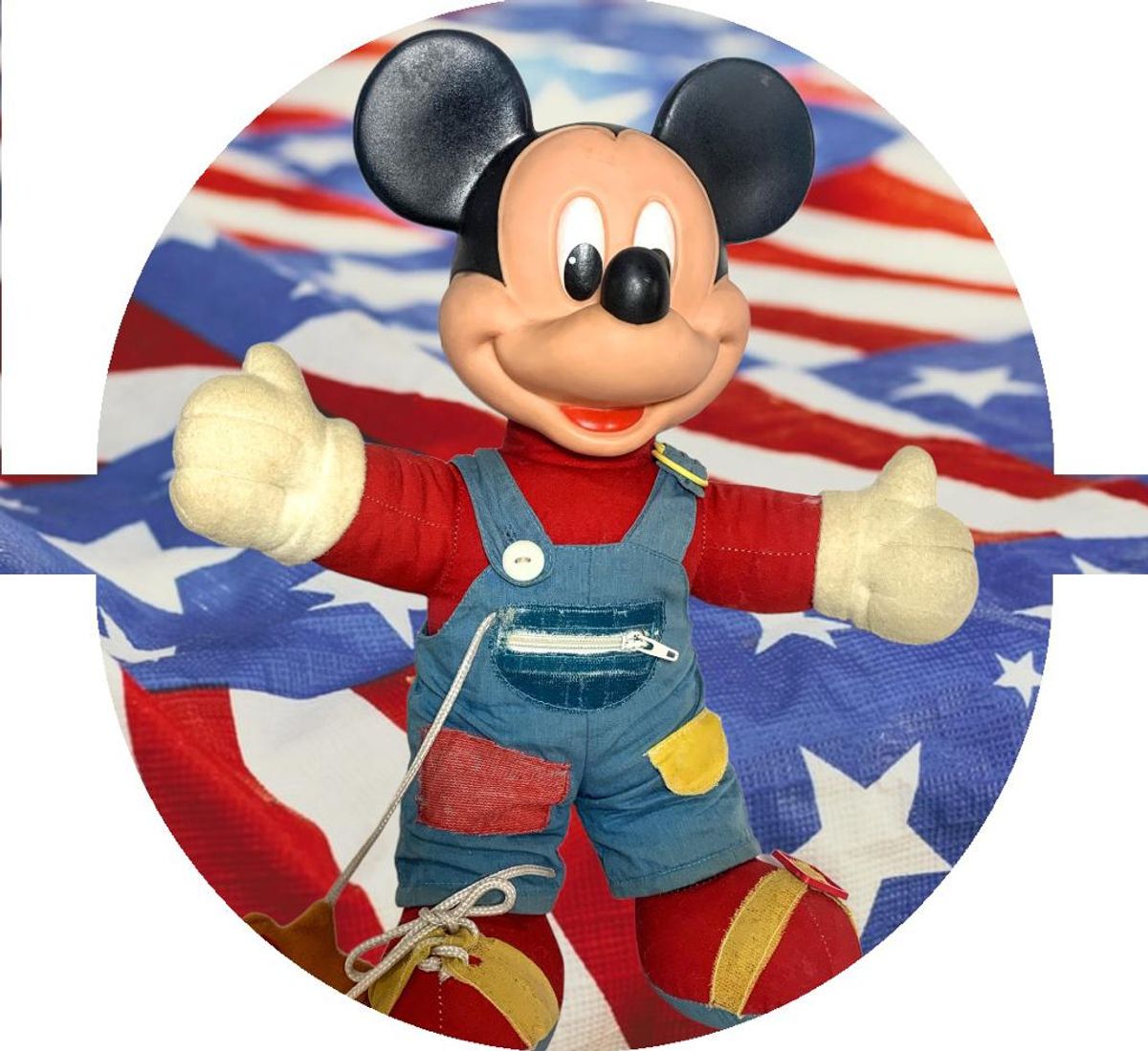 Boneco Mickey Antigo Original Disney 40cm Década de 70 | Produto ...