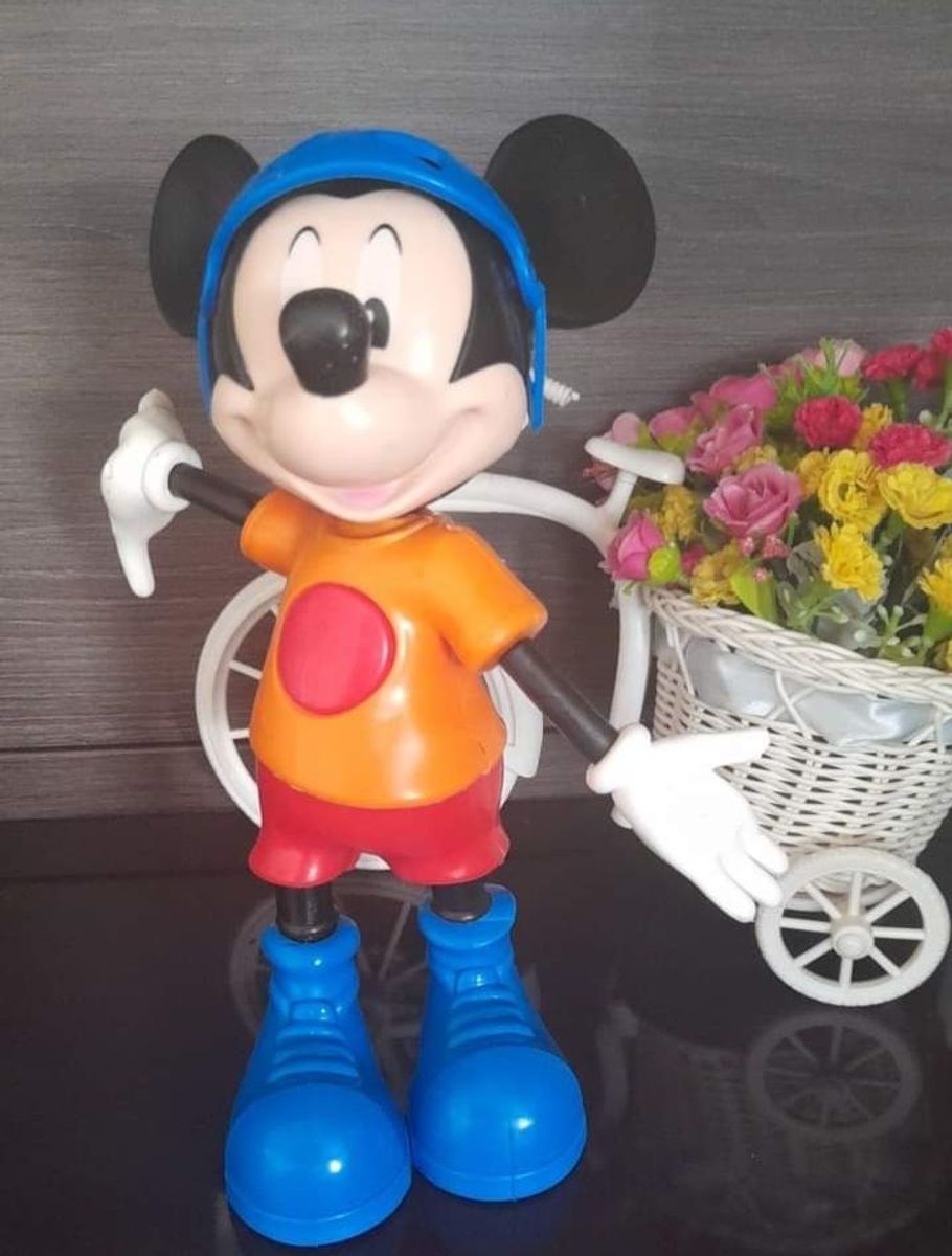 Boneco Mickey Mouse Fala Frases Conforme Fotos | Brinquedo Elka Usado ...