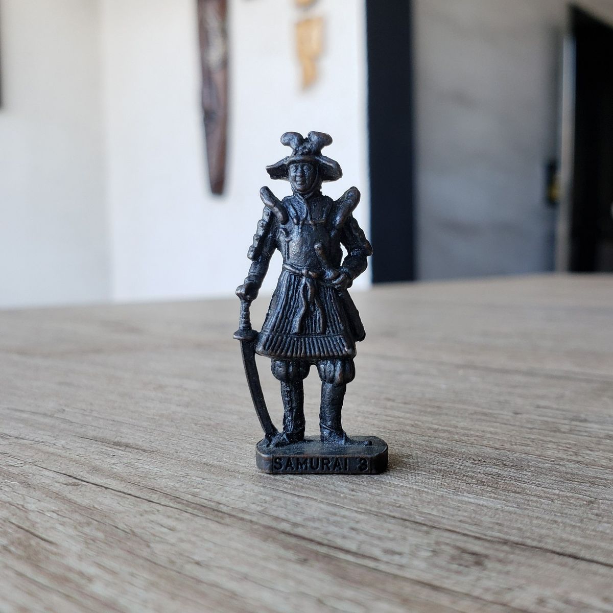 Boneco Miniatura Metal Bronze Samurai 3 Kinder Ovo | Produto Vintage e ...