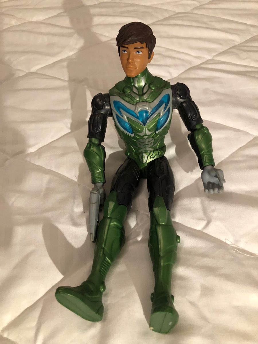 Boneco Nax Steel Verde com Arm | Brinquedo Max Steel Usado 93239677 ...