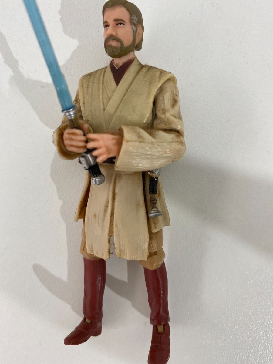 Boneco Obi-wan Kenobi Star Wars Hasbro | Brinquedo Hasbro Usado ...