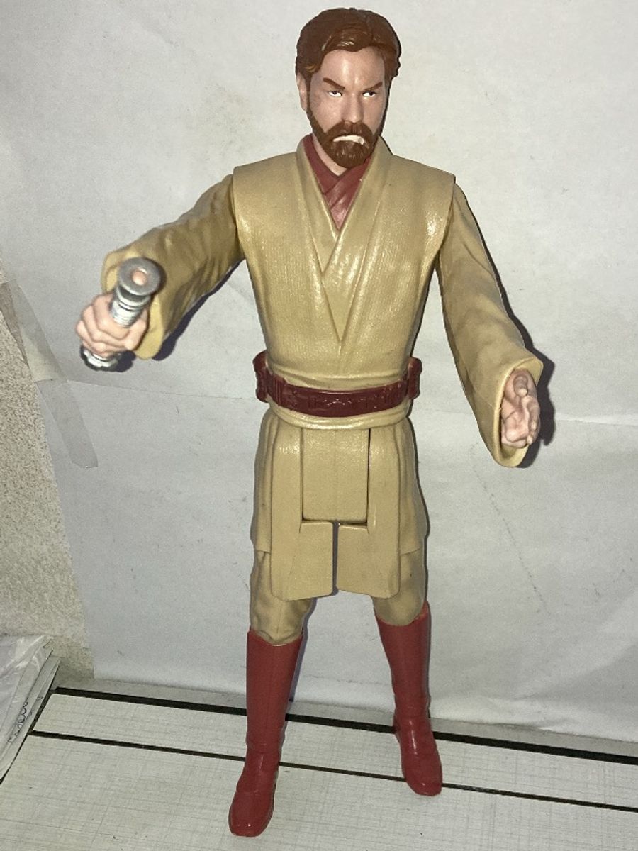 Boneco Obi Wan Kenobi ) | Brinquedo Hasbro Usado 77048036 | enjoei