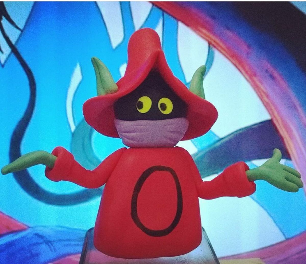 Boneco Orko / Gorpo do He Man Feito em Biscuit | Produto Vintage e ...