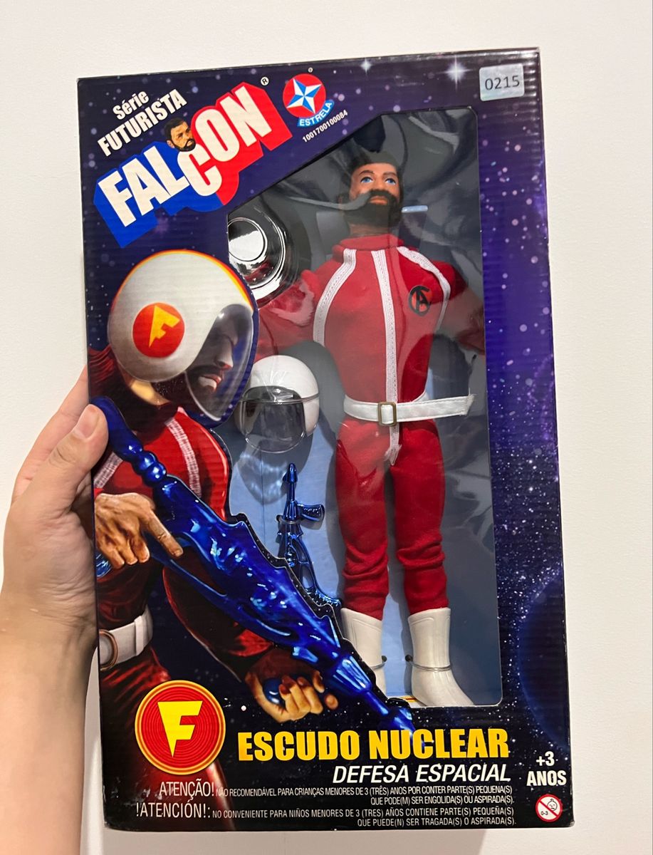 Boneco Série Futurista Falcon Escudo Nuclear Defesa Espacial Estrela ...