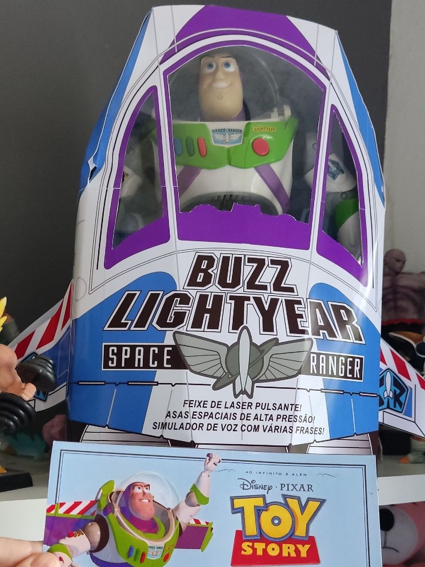 Boneco Toy Story Buzz Lightyear Fala Português Amigo Woody Chatter ...