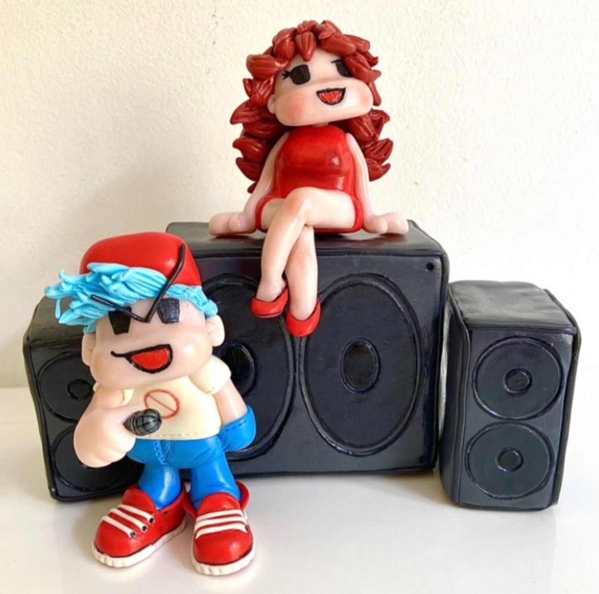 Bonecos de Biscuit Fnf Friday Night Funkin Boyfriend + Girlfriend ...