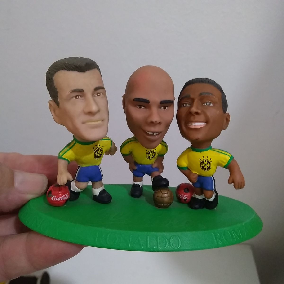 Bonecos Jogadores Trio da Copa de 70 Coca Cola com Base 7cm | Brinquedo ...