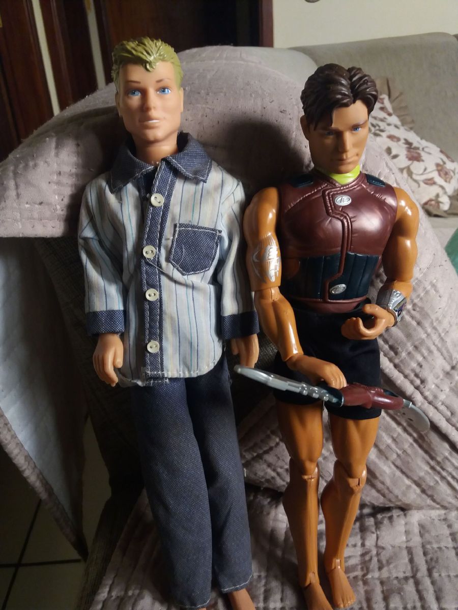 Bonecos Ken e Max Steel | Brinquedo Mattel E Simba Toys Usado 43073893 ...