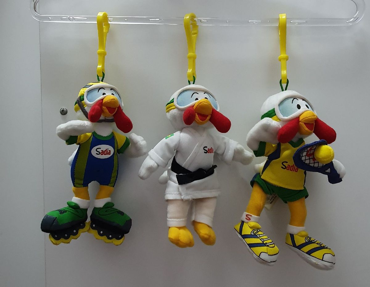 Bonecos Mascote Sadia Jogos Panamericanos Rio 2007 | Pelúcia Sadia ...