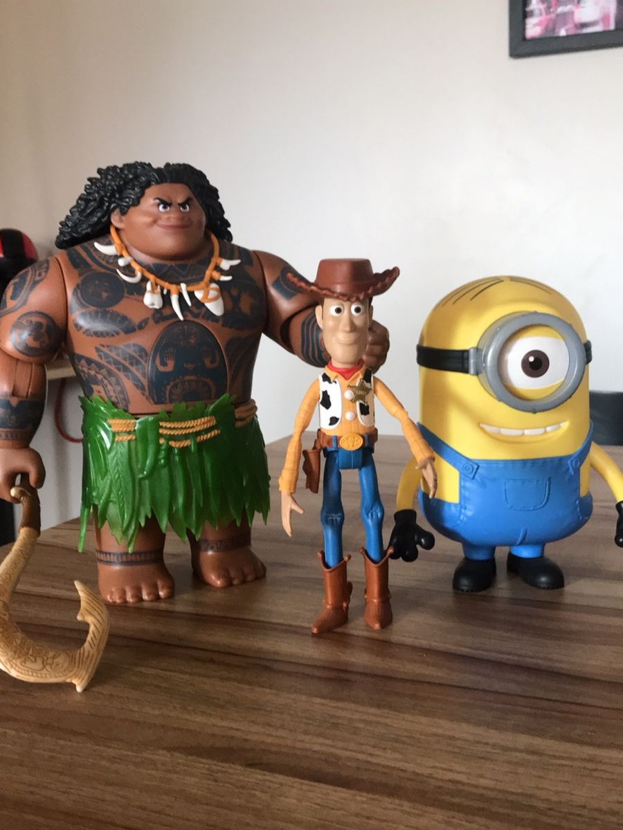 Bonecos Maui Woody Minions | Brinquedo Disney Usado 62909152 | enjoei