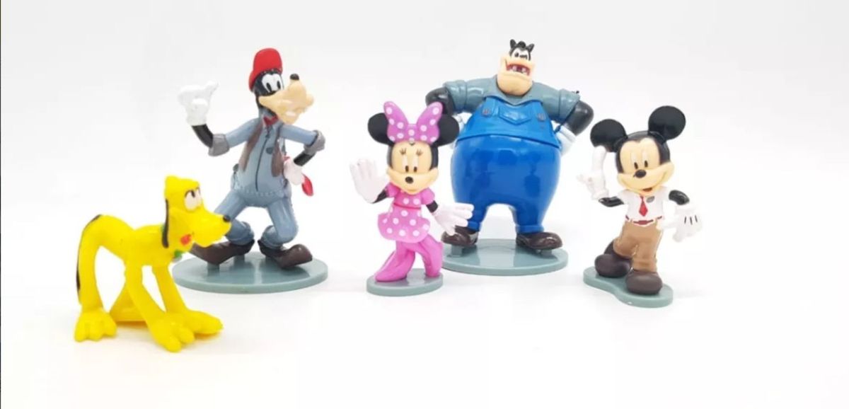 Bonecos Mickey Minnie Pateta Pluto Bafo Disney Kit com 5 | Brinquedo ...