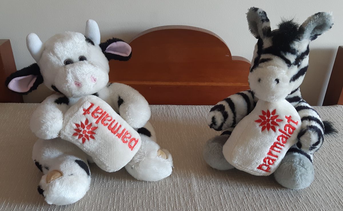 Bonecos Pelúcia - Parmalat - Vaca - Zebra - Brinquedos | Pelúcia ...