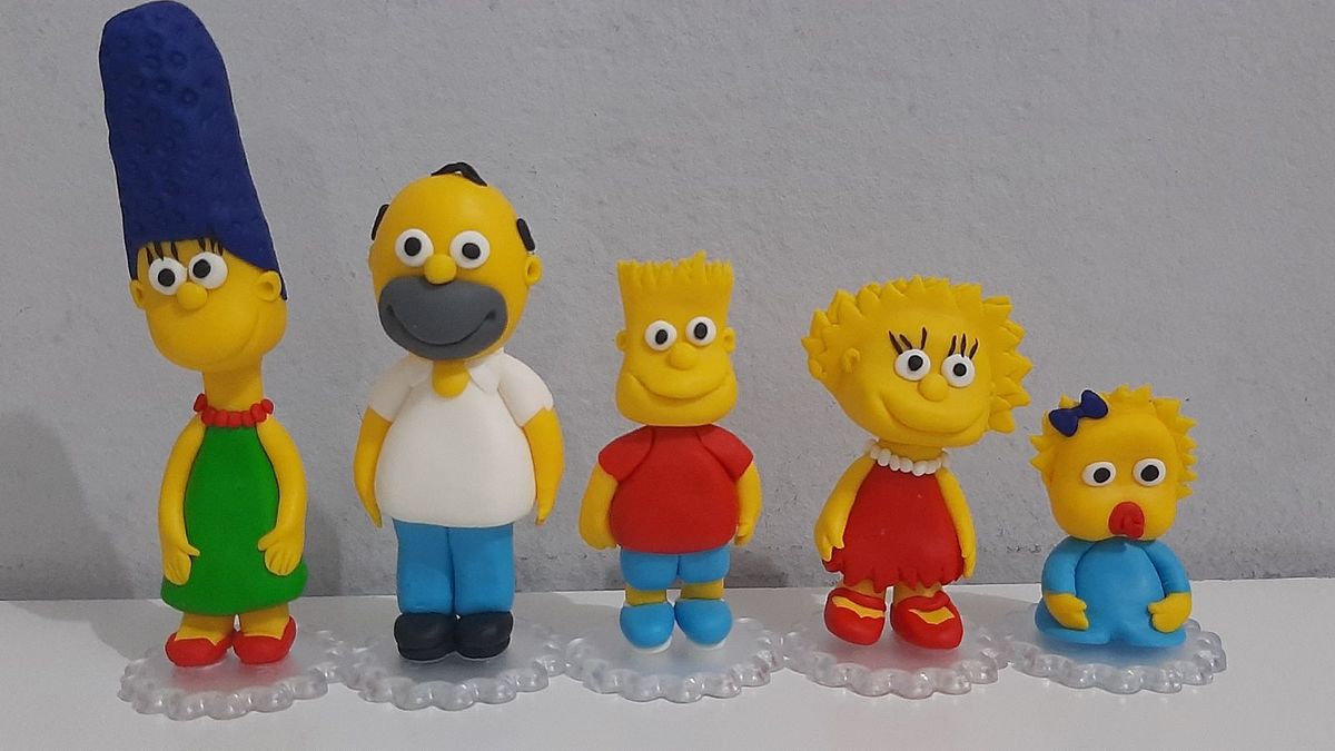 Bonecos Simpsons em Biscuit | Cacareco Biscuit Nunca Usado 59949026 ...