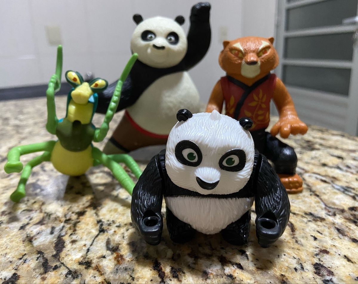 Bonecos Turma do Kung Fu Panda - Mac Donald | Brinquedo Mac Donald ...