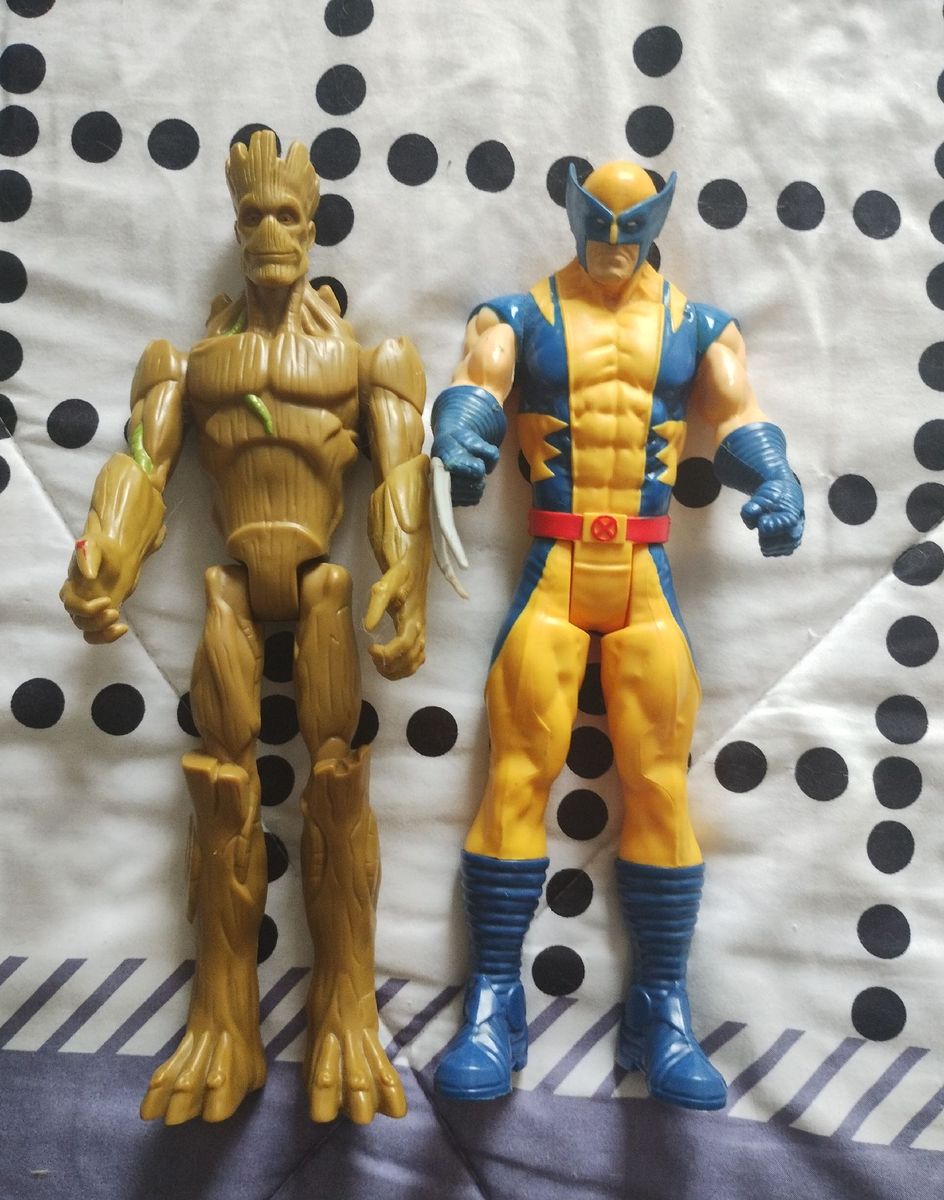 Bonecos Wolverine e Groot | Brinquedo Usado 77116110 | enjoei