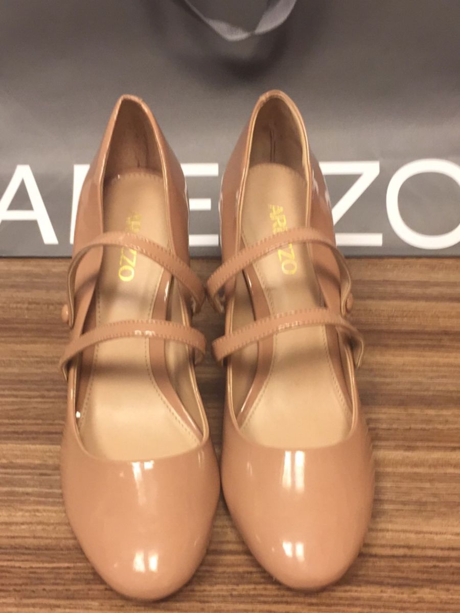 Bonequinha Nude Arezzo | Sapato Feminino Arezzo Nunca Usado 23527637 ...