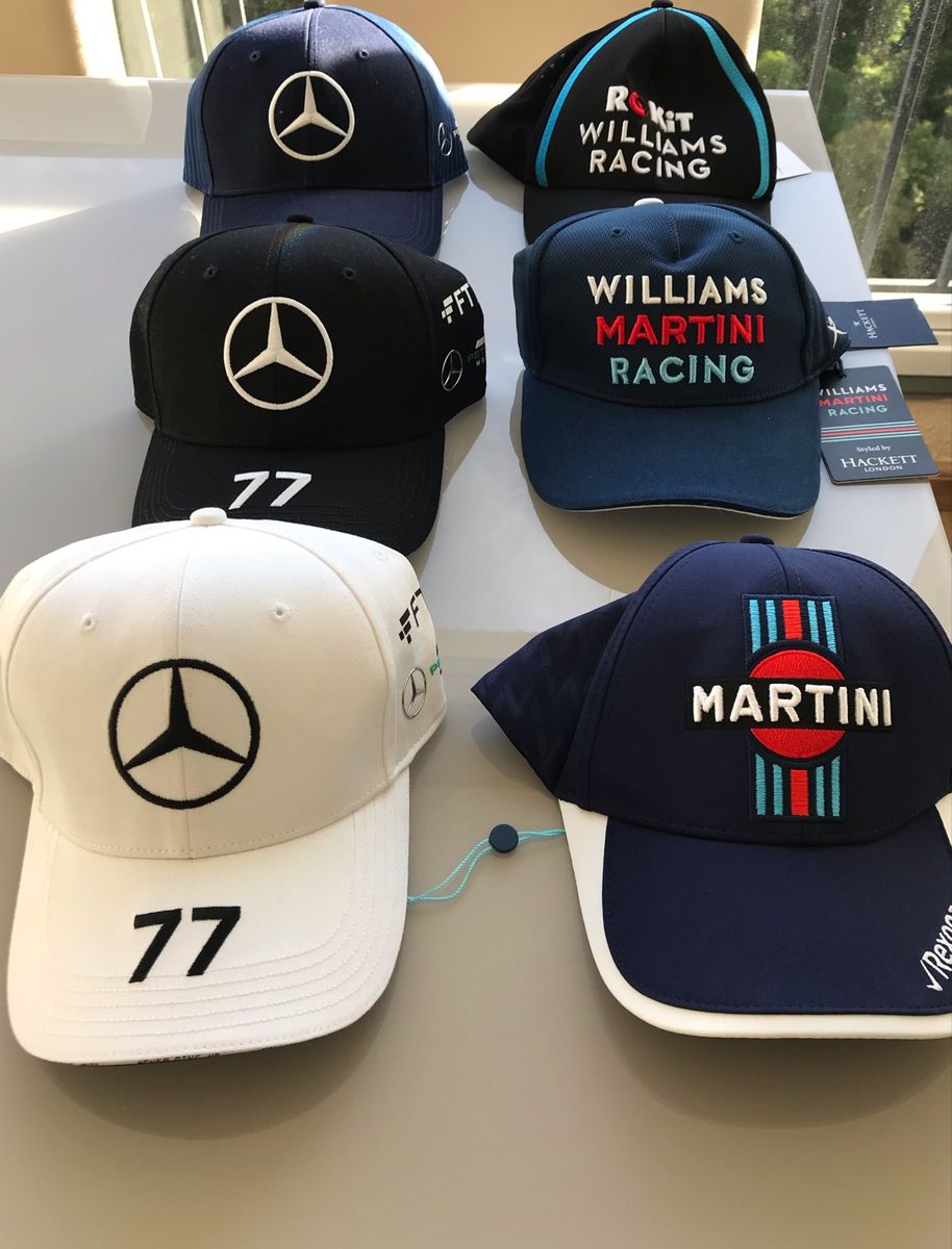 Bonés Oficiais da F1! Todos Os 6 Bonés São Novos, Nunca Usados! Peças ...