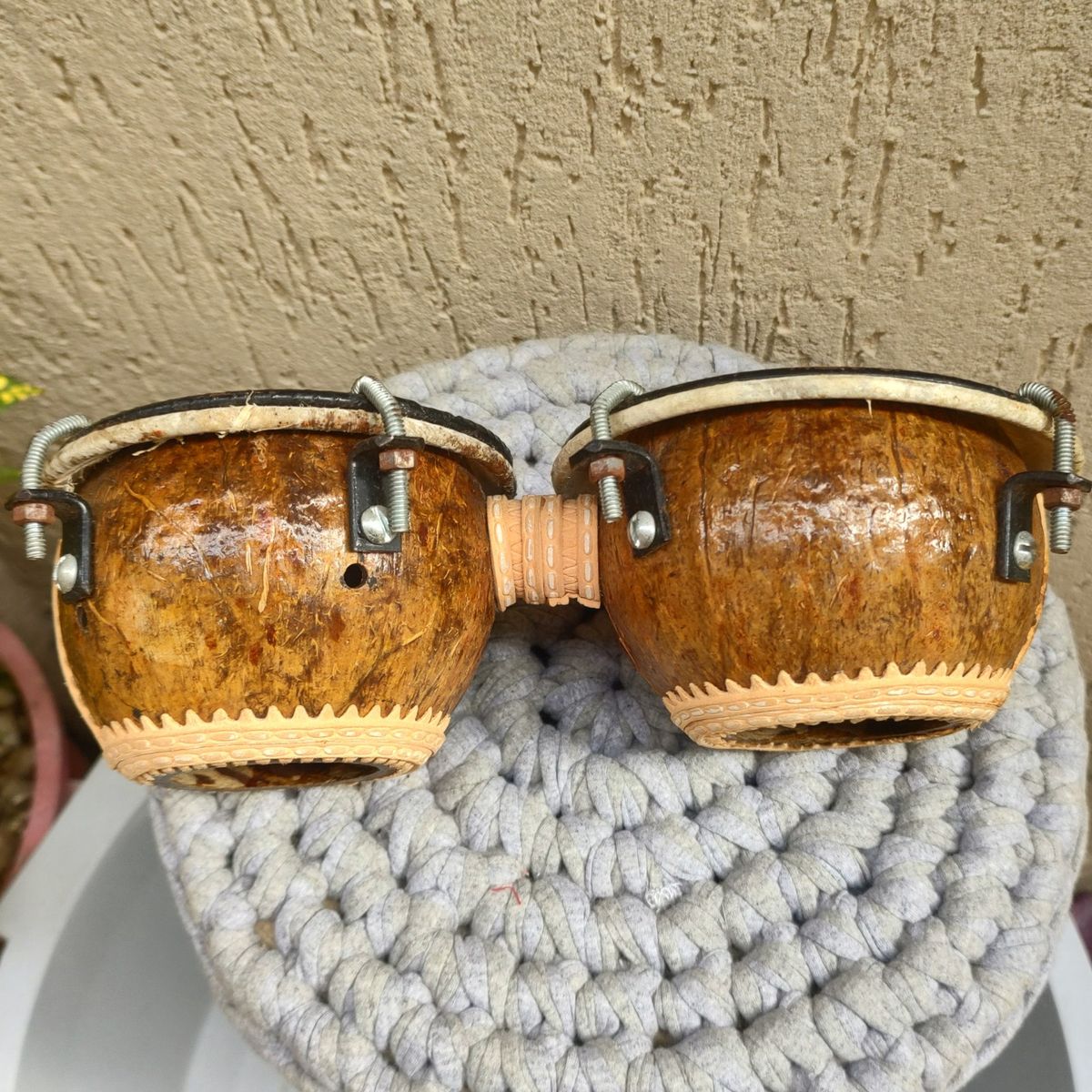 Bongô de Coco Artesanal | Instrumento Musical | Item de Música Usado ...