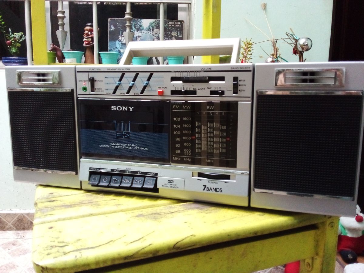 Boombox Sony Cfs 3000 - Cinza - No Estado - para Restauro/peças | Item ...