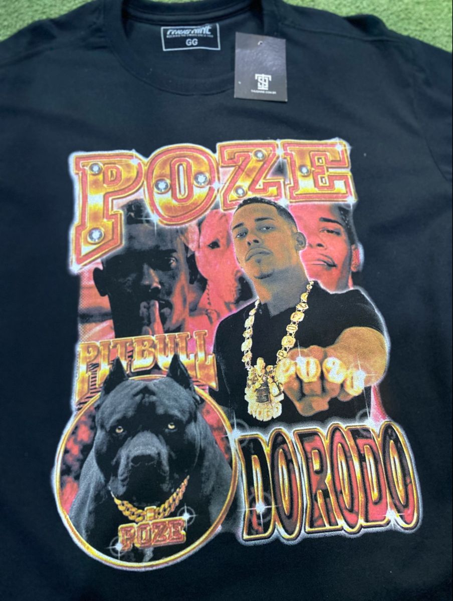 Bootleg Poze do Rodo | Camisa Masculina Thug Nine Nunca Usado 79257609 ...