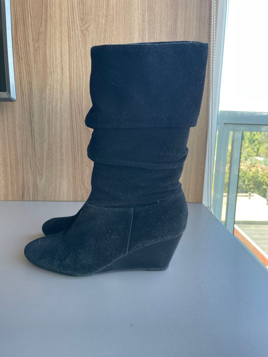 Bota Anabela Conforto Total | Bota Feminina Arezzo Usado 87437752 | enjoei