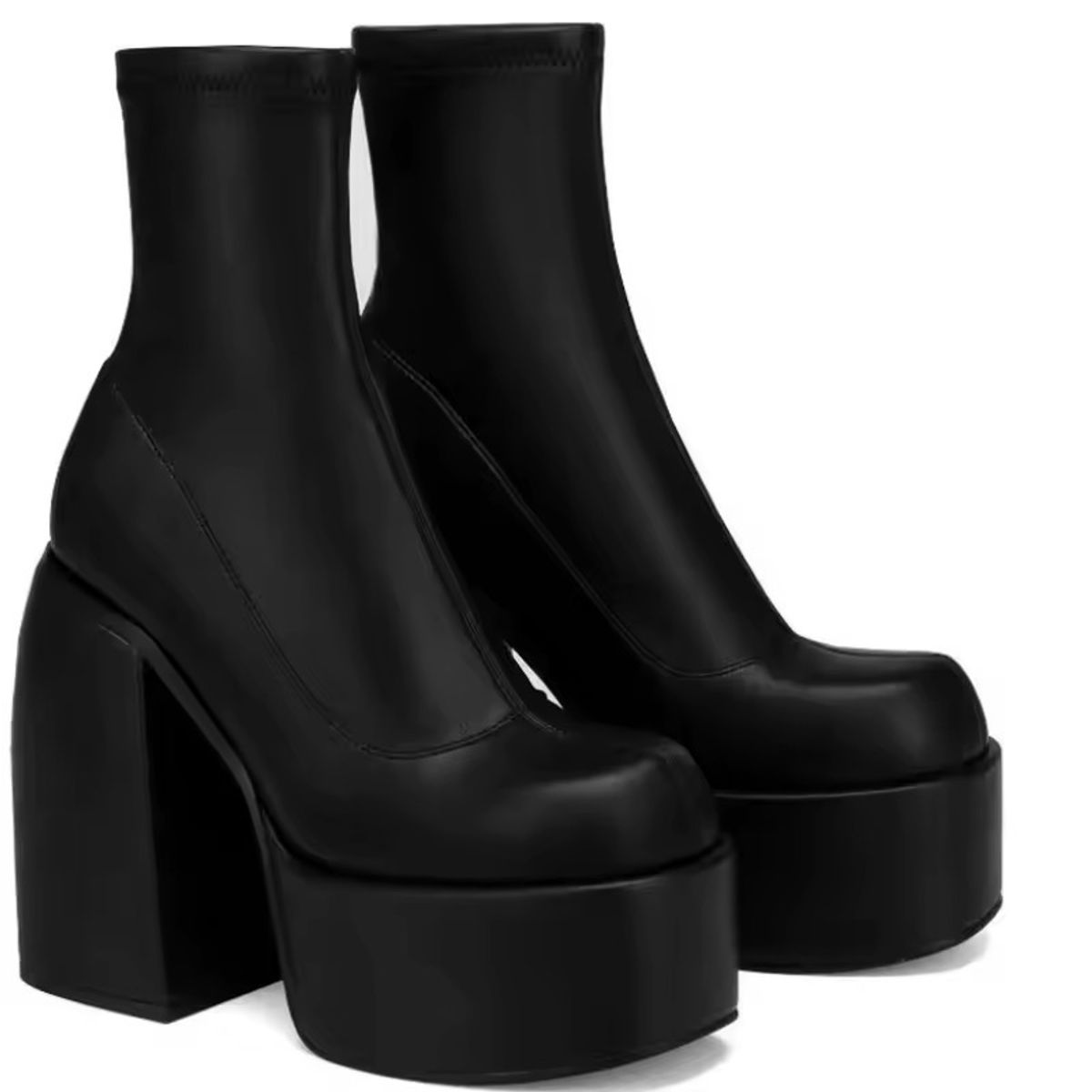 Bota Bratz Sabrina Carpenter Cano Curto Plataforma Grossa Alta ...
