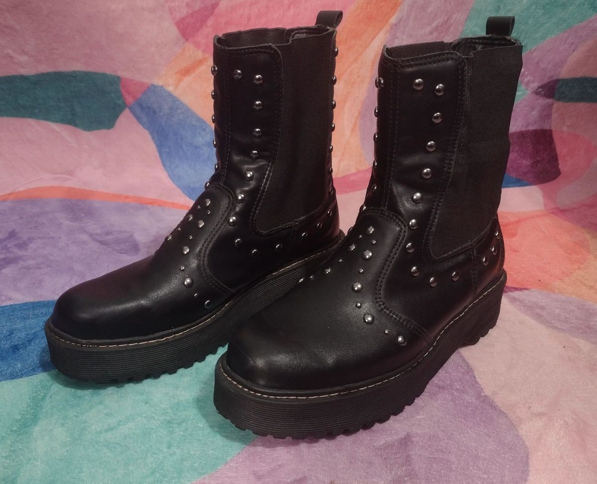 Bota Chelsea Plataforma | Bota Feminina Riachuelo Usado 71363379 | enjoei