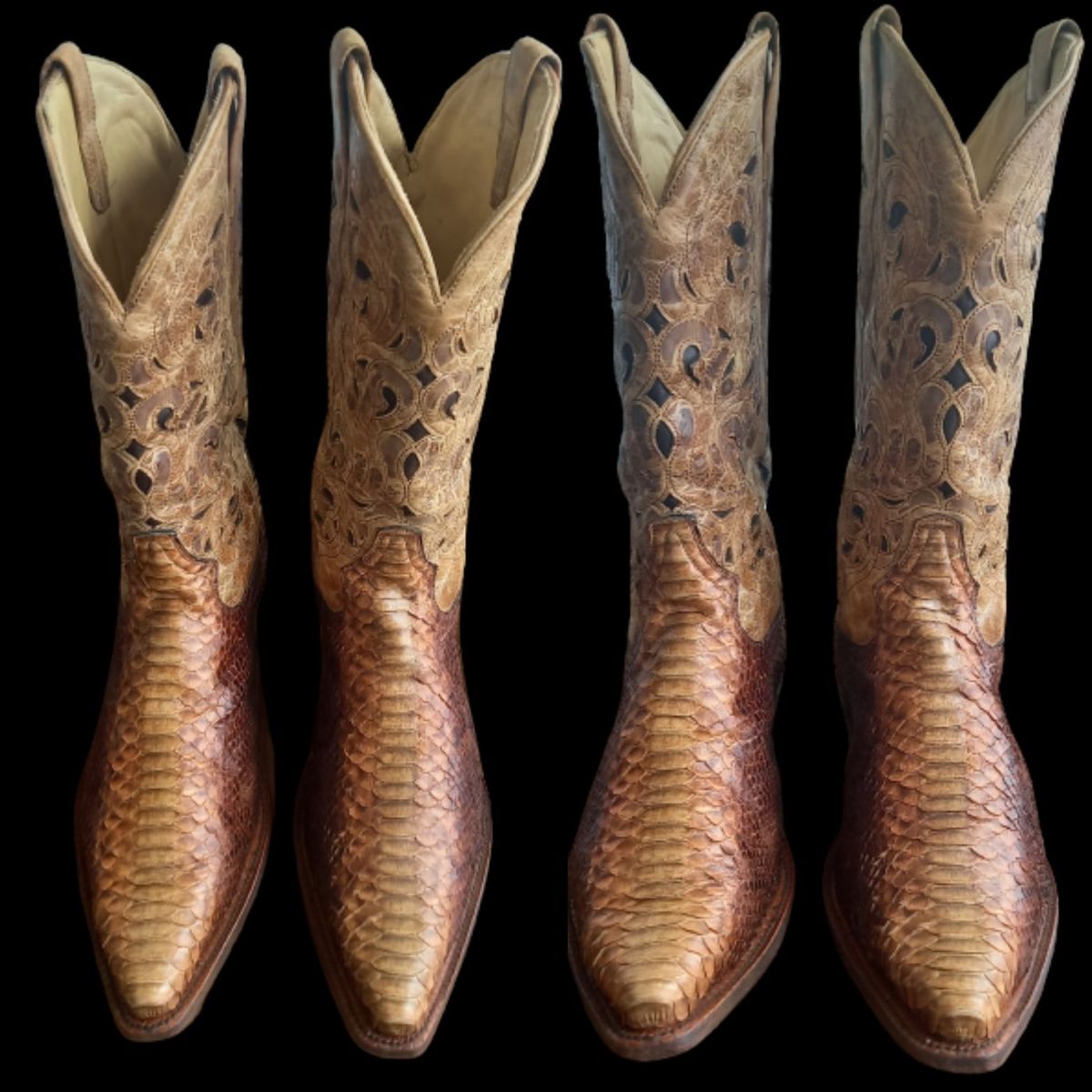 Bota Country Mexicana Corral Boots, Couro Legítimo Cobra Python (pé) C ...