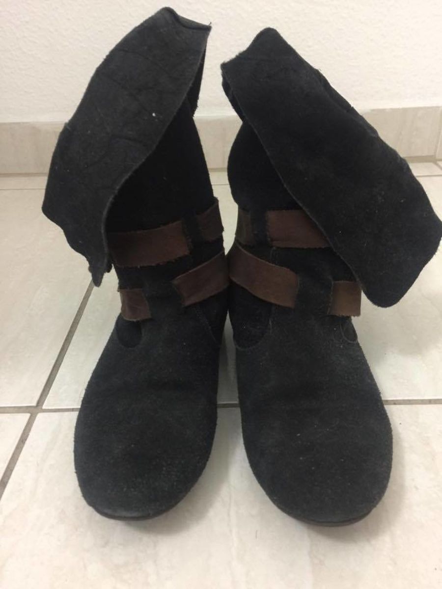 Bota Couro Peter Pan | Bota Feminina Usado 21639390 | enjoei