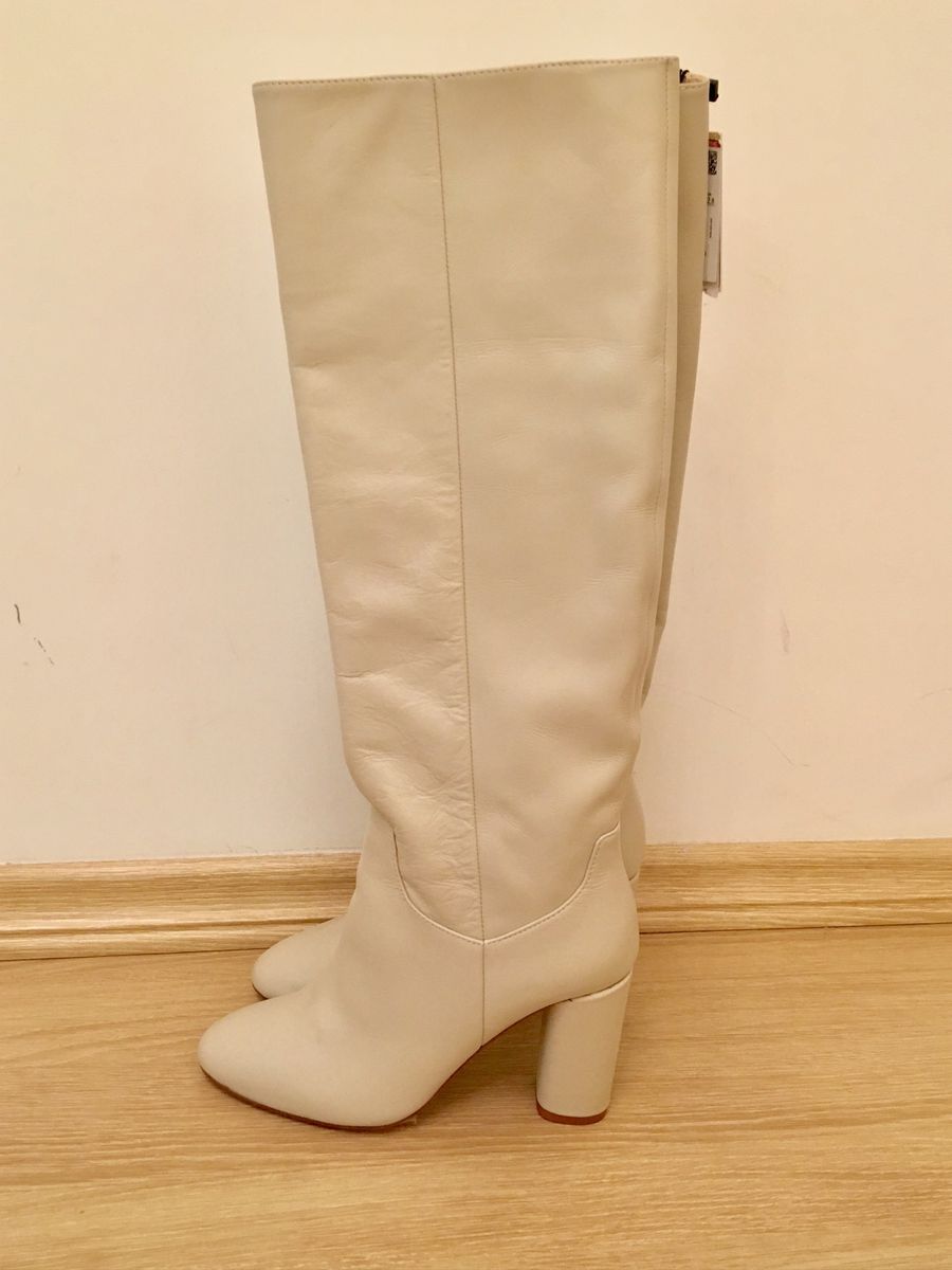 Bota Creme da Zara | Bota Feminina Zara Nunca Usado 36028494 | enjoei