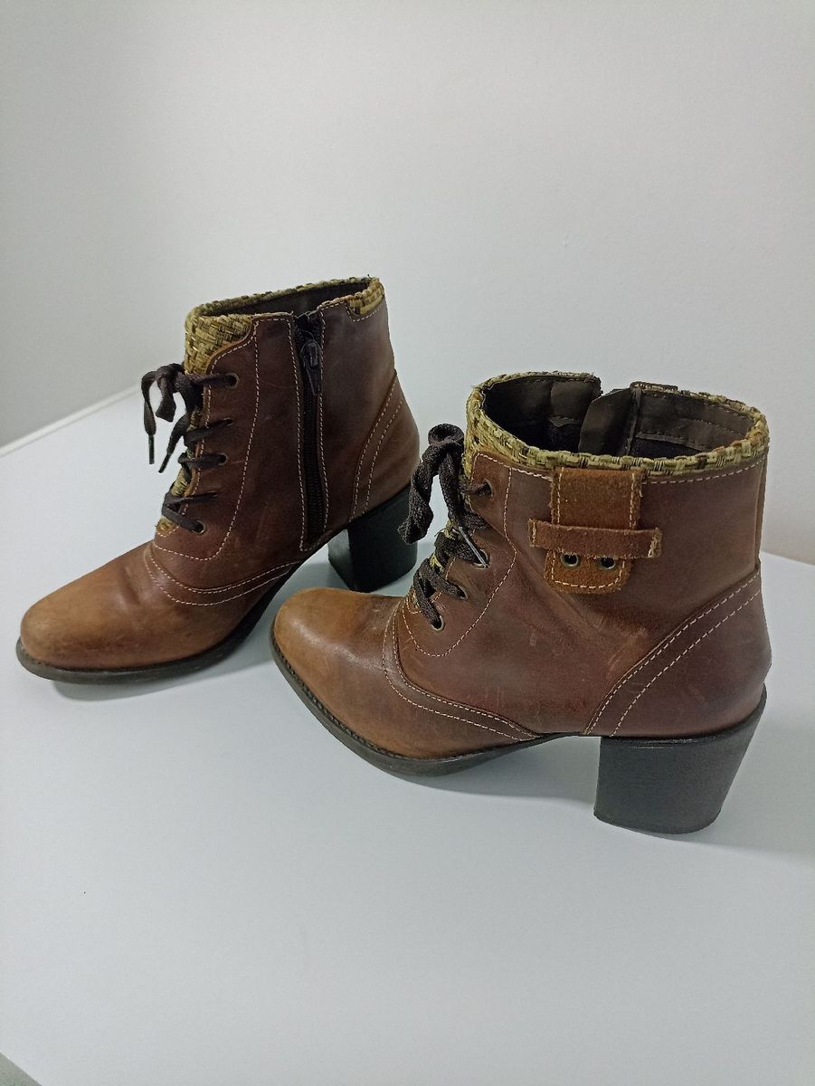 Bota de Couro Marrom Maria Franciscos | Bota Feminina Maria Franciscos ...