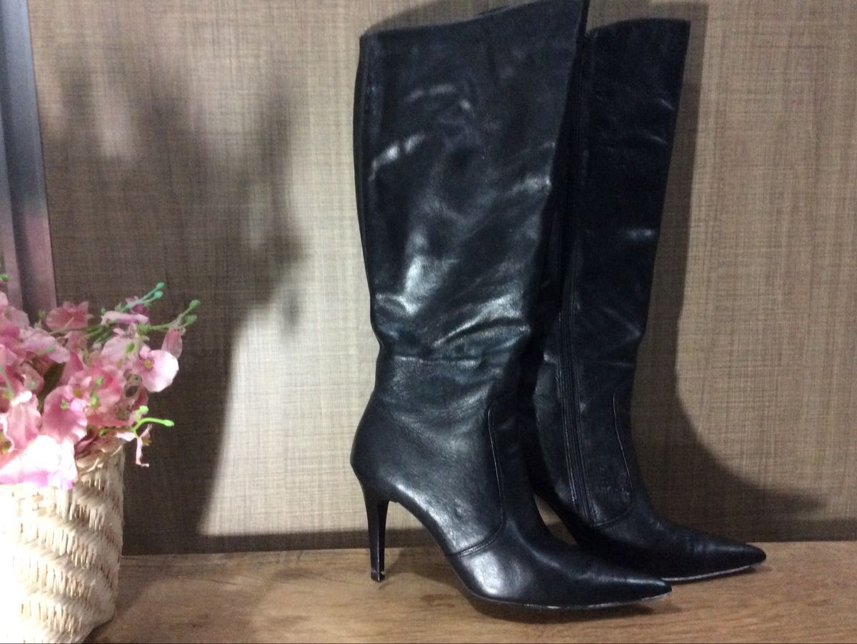 Bota de Couro Zeket | Bota Feminina Zeket Usado 71434502 | enjoei