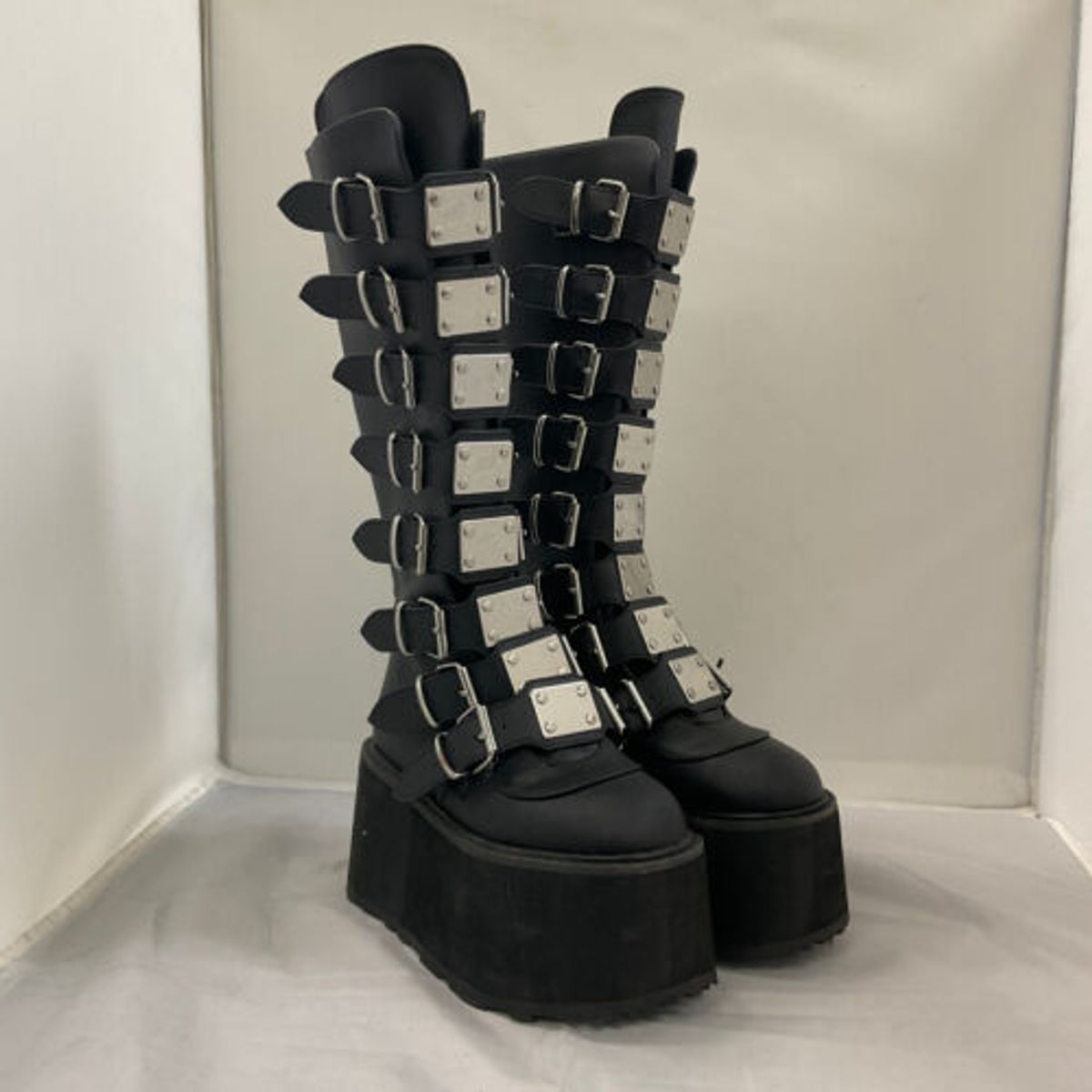 Bota Demonia Original Gótica Plataforma Damned 318 Nova Na Caixa | Bota ...