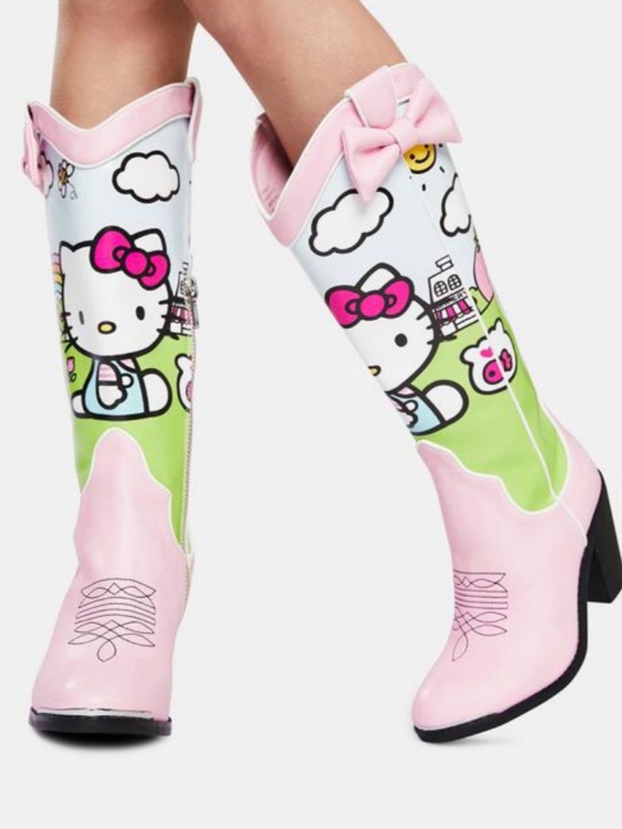 Bota Hello Kitty Dolls Kill | Bota Feminina Dolls Kill Usado 69639524 ...